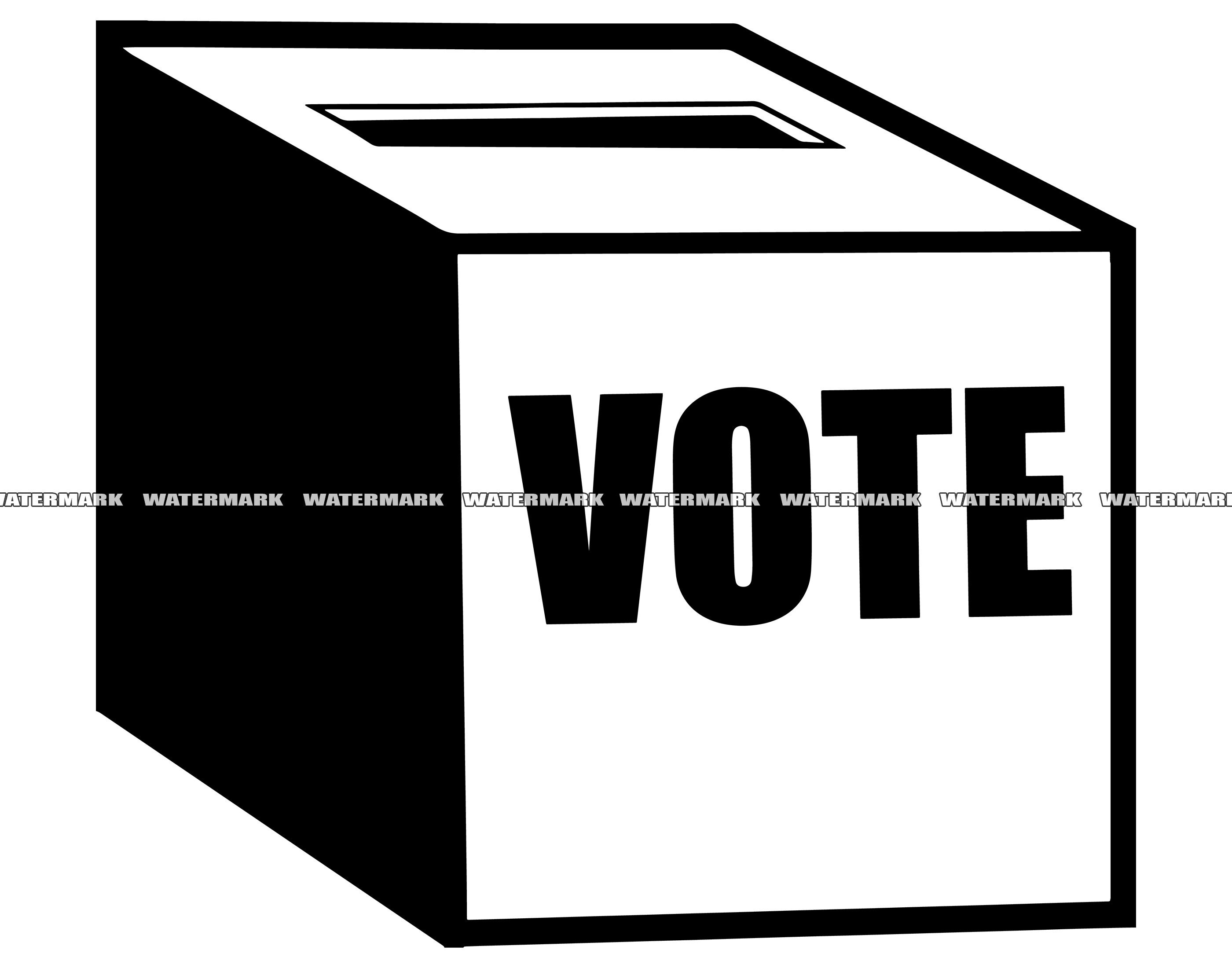 Vote Box 2 SVG Cut File DXF PNG Clipart Silhouette - Etsy