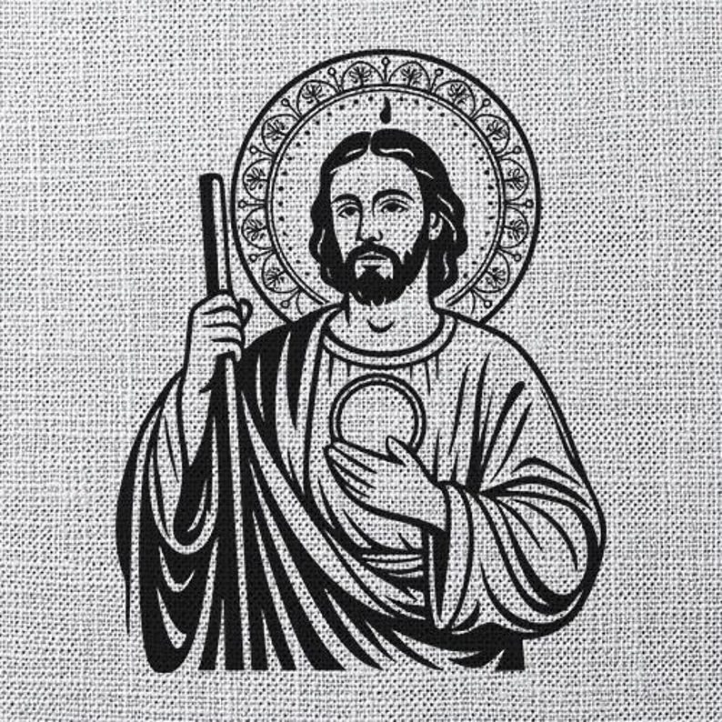 St Jude SVG, Saint DXF, Religious PNG, Apostle Cut File, Clipart ...