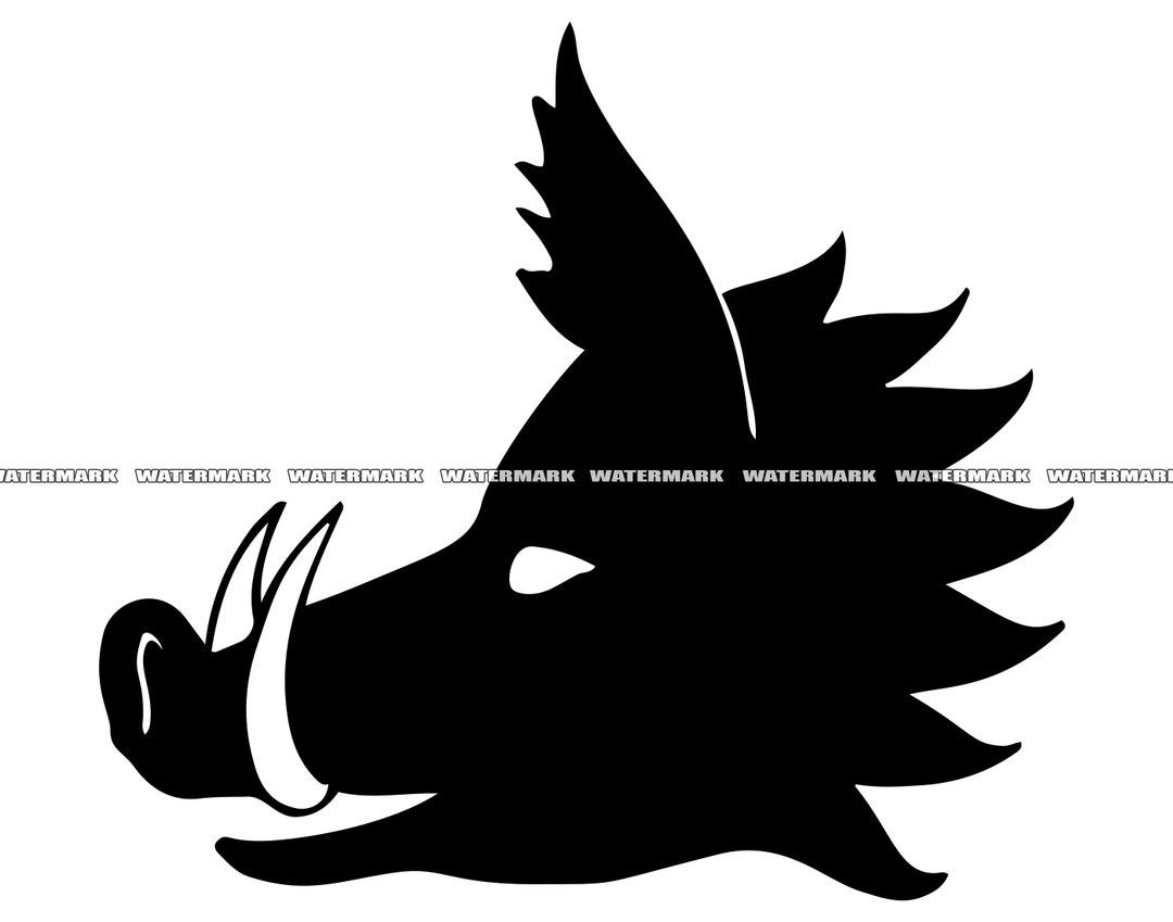 Symbol of Boar Head SVG, Symbol of Boar Head Cut File, Symbol of Boar ...
