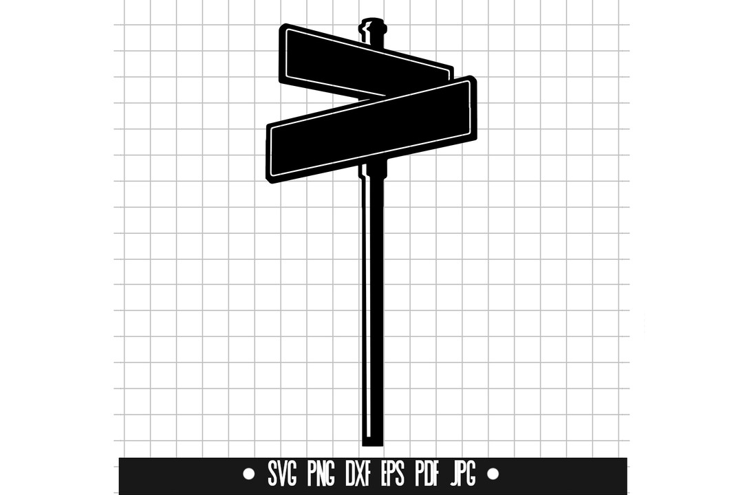 Street Sign SVG, Street Sign DXF, Street Sign Clipart, Street Sign ...