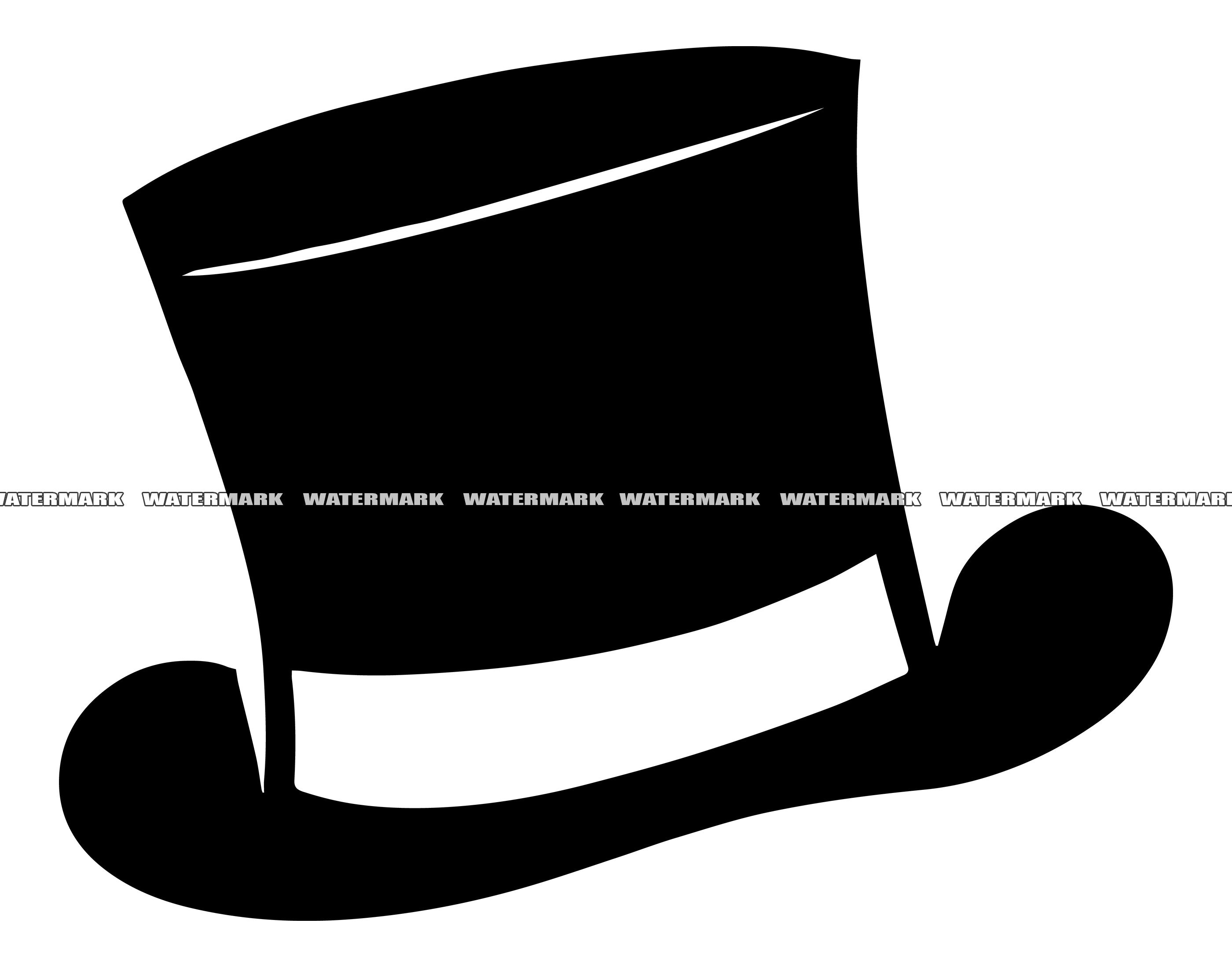 Top Hat 2 SVG Cut File DXF PNG Clipart Silhouette - Etsy Australia