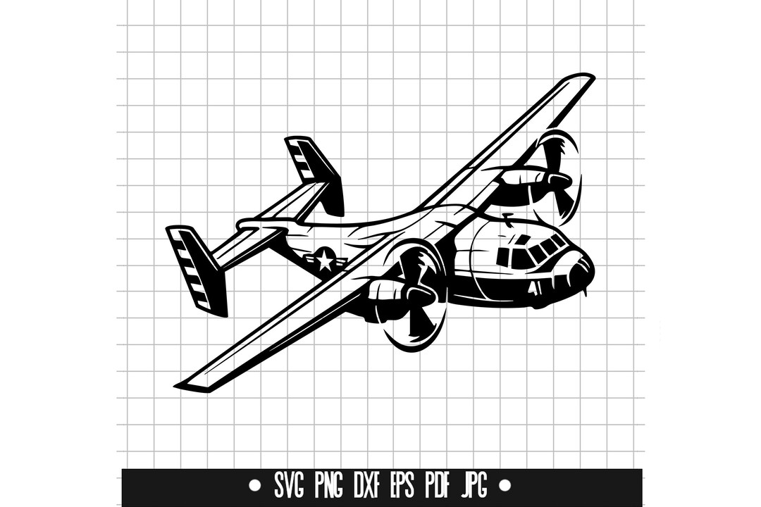 Military Plane SVG, Propeller Aircraft DXF, Army Plane PNG, War Plane ...