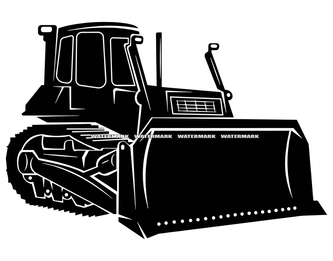 Bulldozer SVG #3 Bulldozer DXF, Bulldozer PNG, Bulldozer Clipart ...