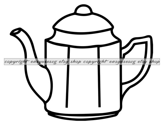 Cafetera SVG 3 Cafetera DXF Cafetera PNG Clipart de | Etsy España