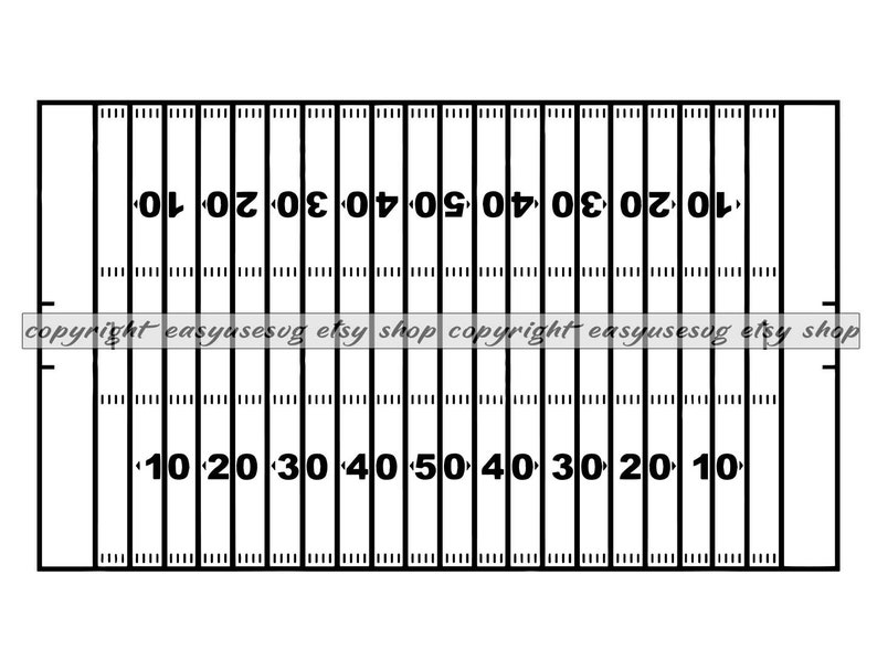 Football Field SVG DXF Png Clipart Silhouette Cut File - Etsy Finland