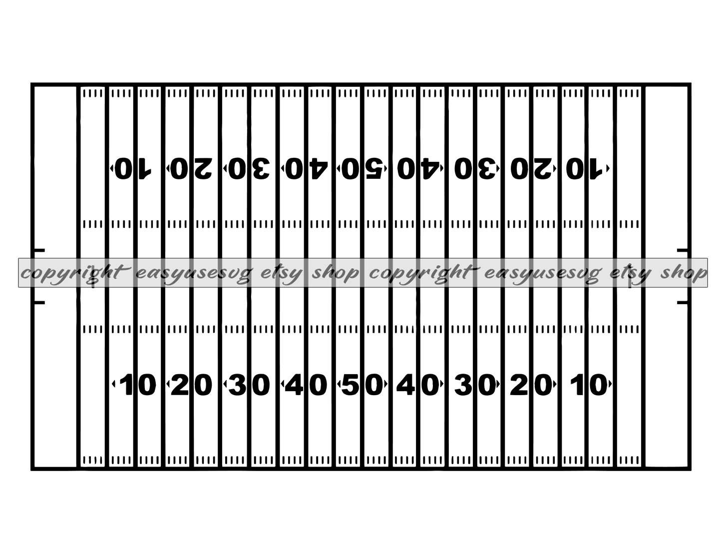 Football Field SVG DXF Png Clipart Silhouette Cut File - Etsy