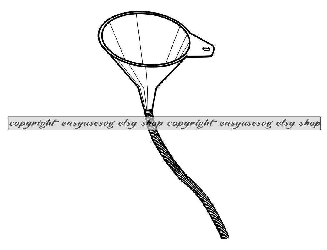 Filler Funnel SVG DXF PNG Clipart Silhouette Cut File - Etsy