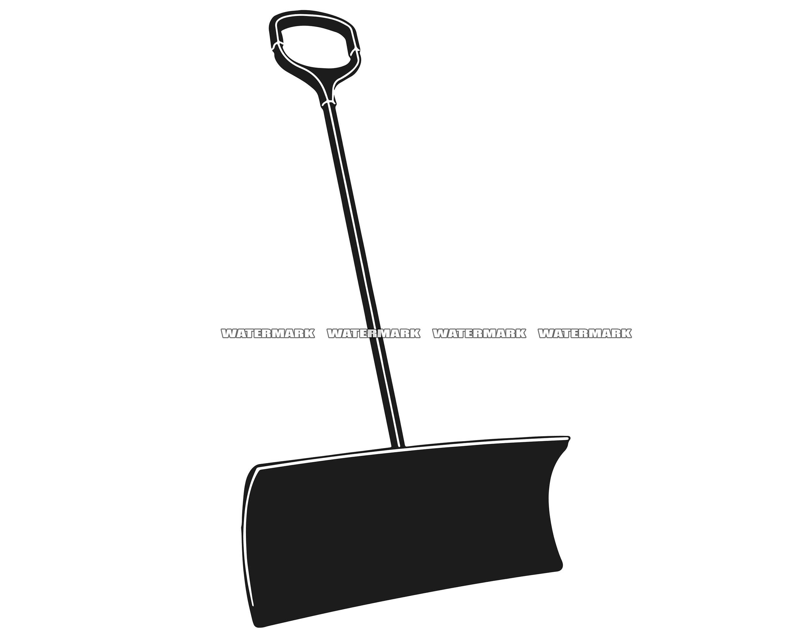 Snow Shovel Clipart Black And White