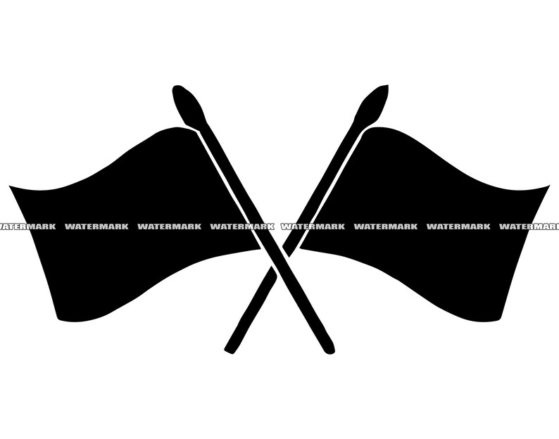 Crossed Flags SVG Crossed Flags Cut File Crossed Flags DXF - Etsy