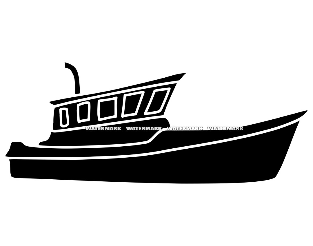 Tugboat SVG 1 Tugboat DXF Tugboat PNG Tugboat Clipart - Etsy