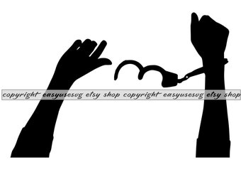 Open Handcuff Svg - Etsy