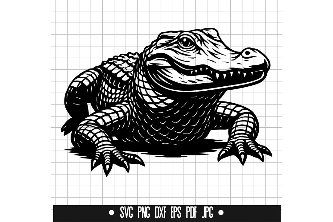Alligator Svg, Alligator Reptile Svg, Alligator Crawling Svg, Alligator ...