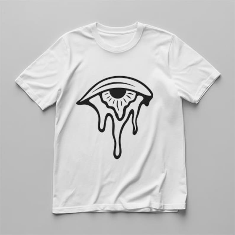 Melting Eye SVG, Dripping Eye DXF, Horror Eye PNG, Eye Cut File ...