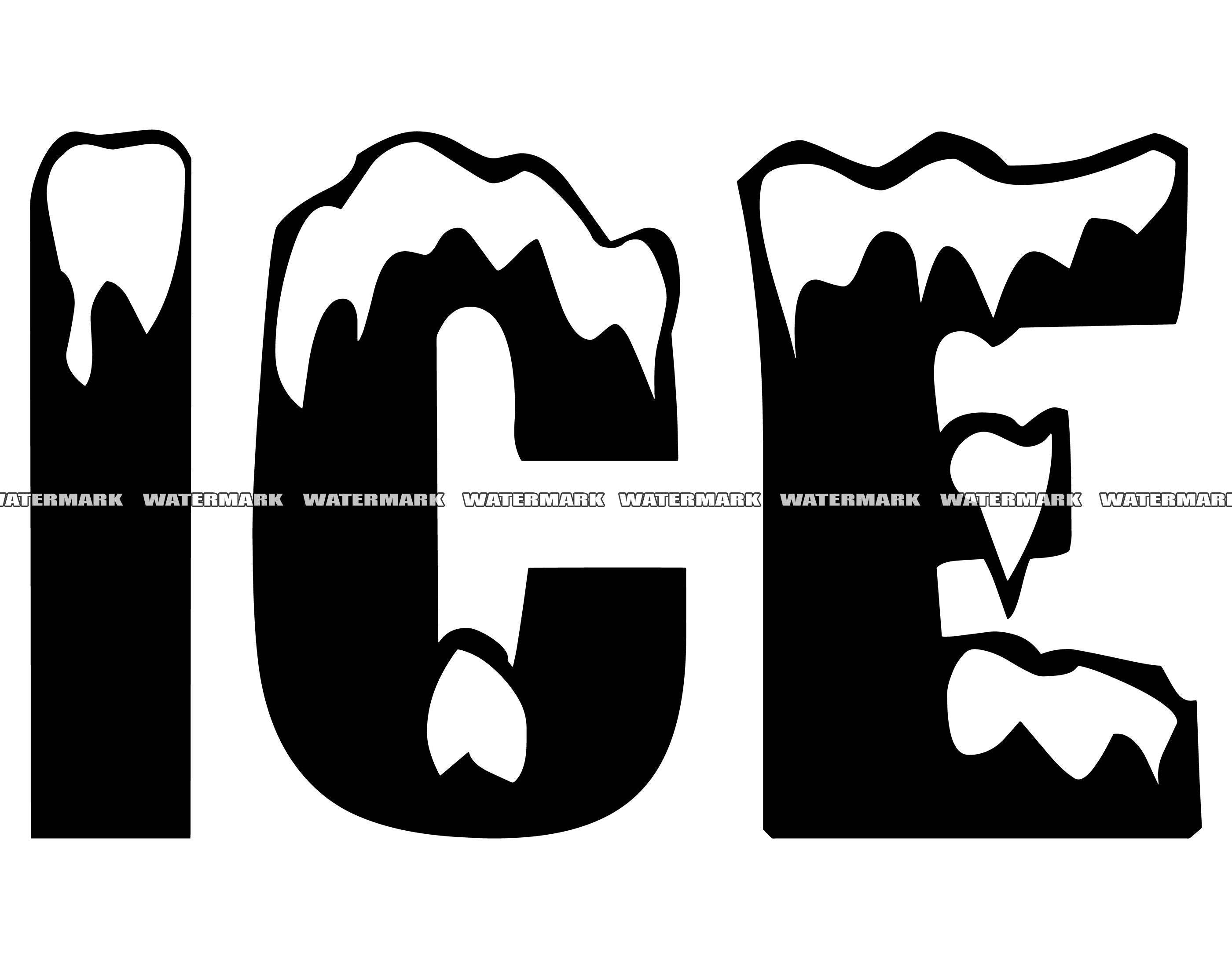 Ice Svg Ice Cut File Ice Dxf Ice Png Ice Clipart Ice Etsy