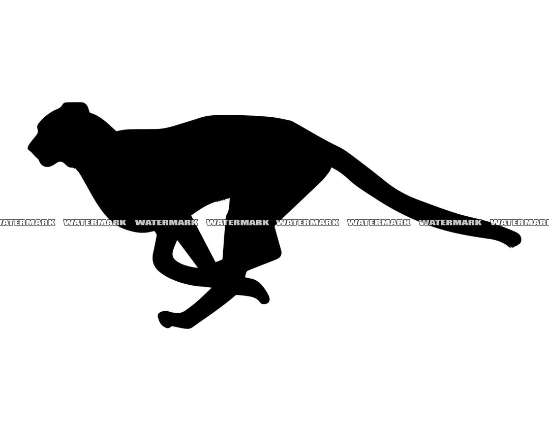 Cheetah SVG Cheetah Cut File Cheetah DXF Cheetah PNG - Etsy