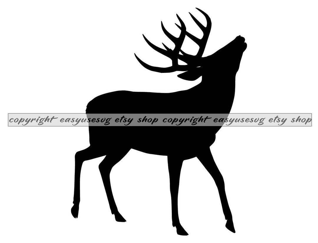 Deer SVG, Deer DXF, Deer PNG, Deer Clipart, Deer Silhouette, Deer Svg ...
