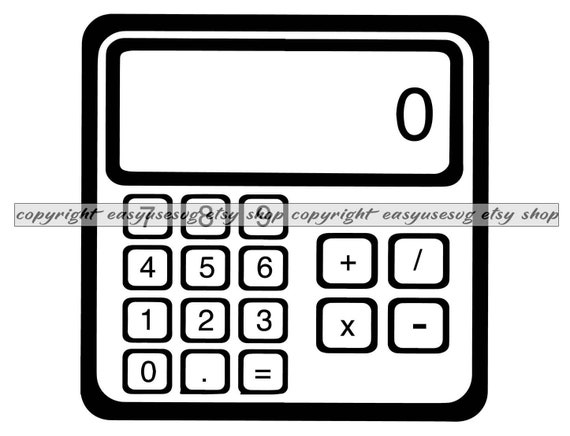 Calculator SVG Calculator DXF Calculator PNG Calculator - Etsy Finland