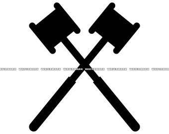 Crossed Gavel Cricut - Etsy