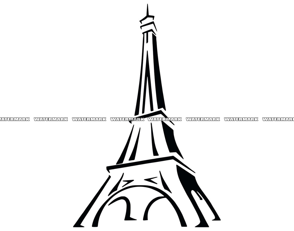 Eiffel Tower Svg Eiffel SVG Eiffel Cut File Eiffel DXF - Etsy