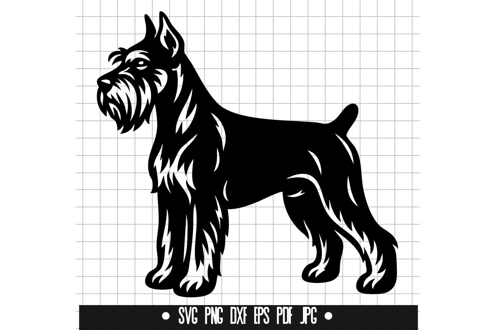 Schnauzer SVG, Schnauzer PNG, Schnauzer DXF, Schnauzer Silhouette ...