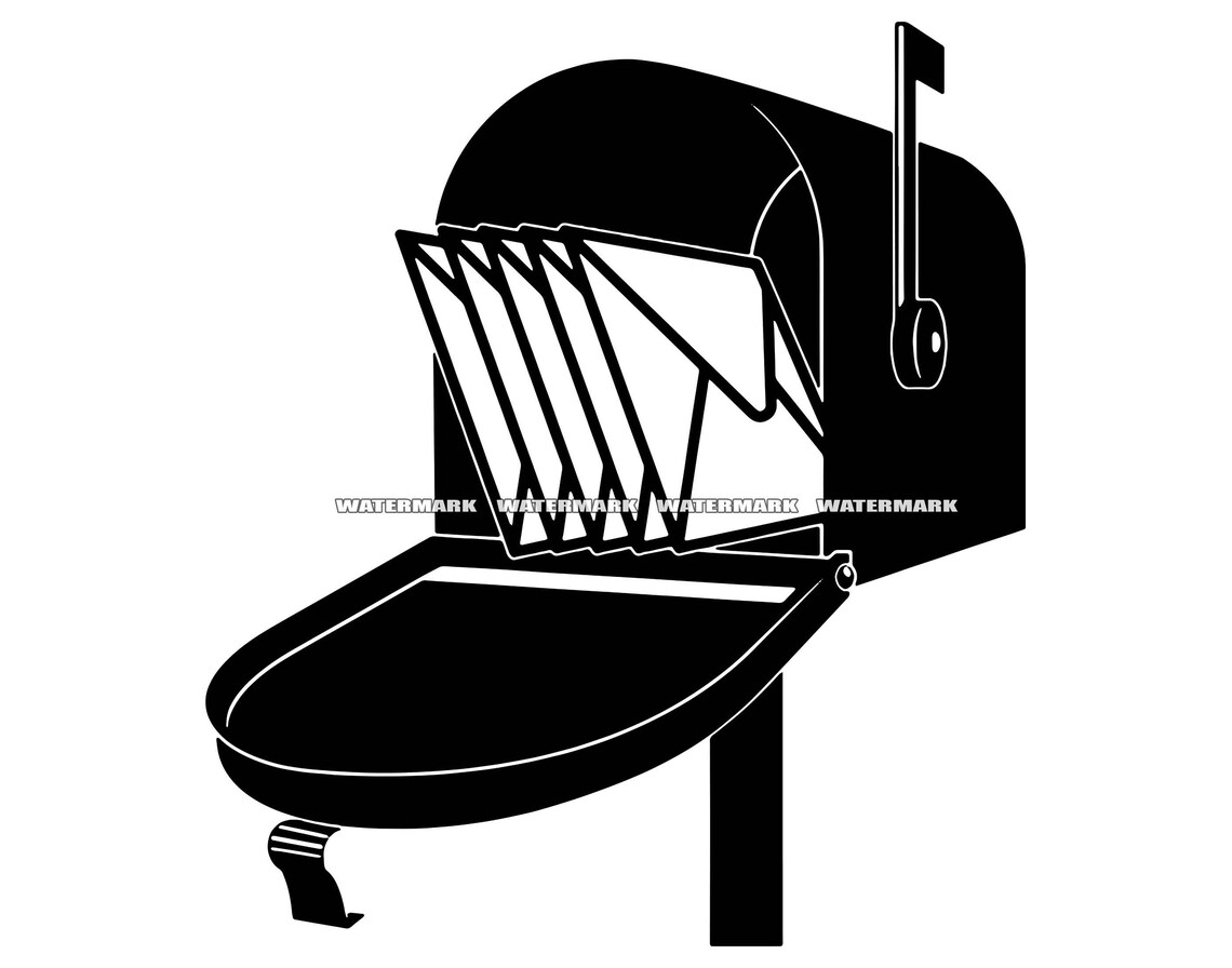 Mailbox SVG 1 Mailbox DXF Mailbox PNG Mailbox Clipart - Etsy