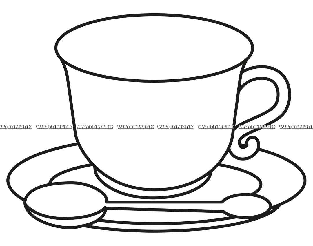 Tea Cup SVG, Coffee Cup Svg, Tea Cup Cut File, Tea Cup DXF, Tea Cup PNG ...