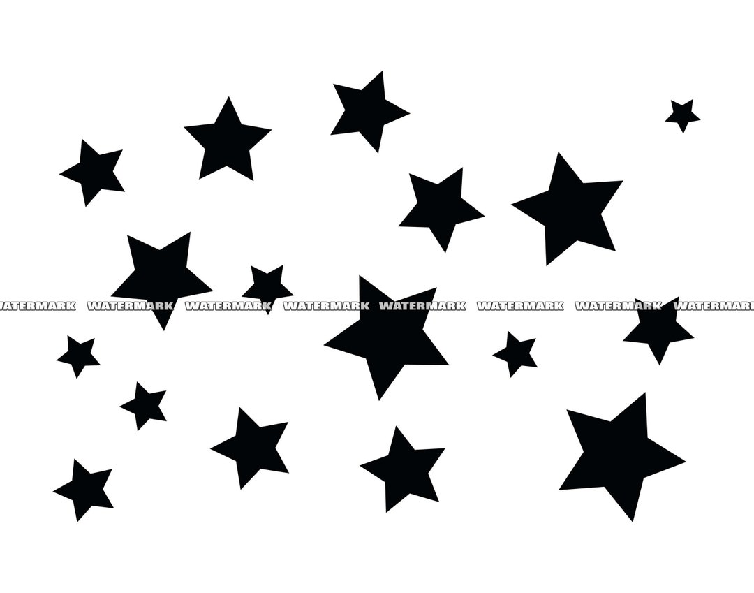 Star Svg Stars Svg Stars Cut File Stars Dxf Stars Png Etsy