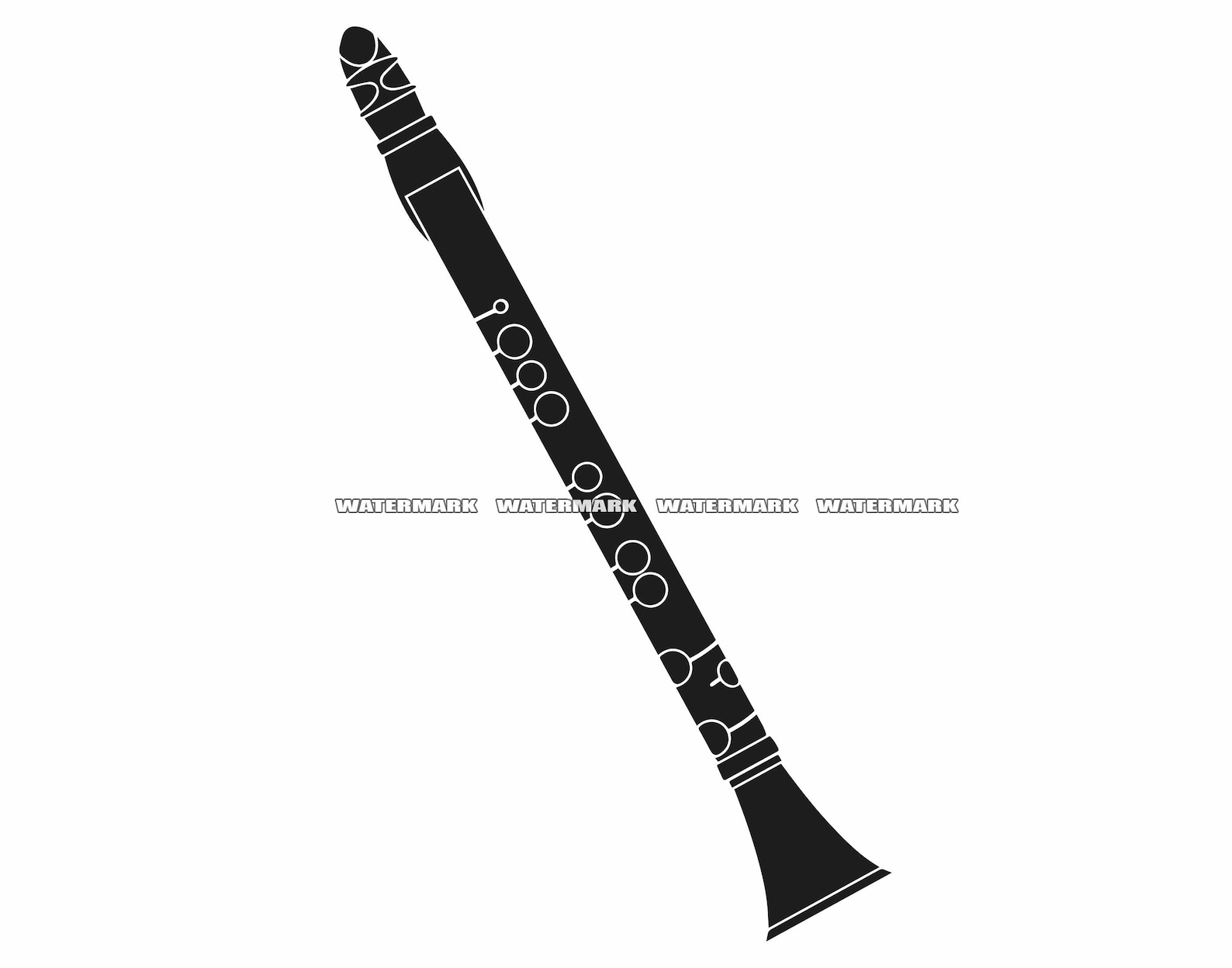 Clarinet SVG Clarinet Cut File Clarinet DXF Clarinet PNG - Etsy