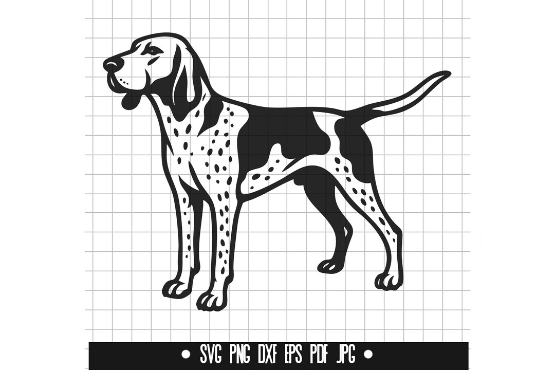 Hound Dog SVG, Hunting Dog DXF, Dog PNG, Pet Cut File, Clipart, Digital ...