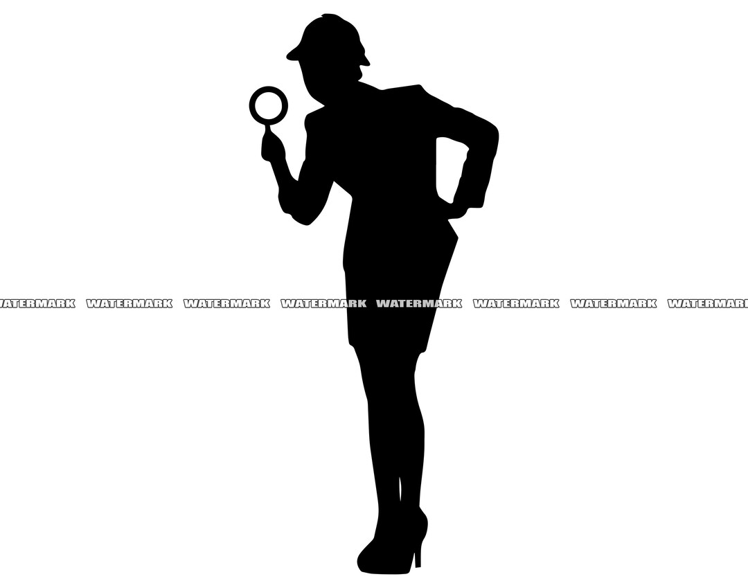 Detective Woman SVG, Detective Woman Cut File, Detective Woman DXF ...