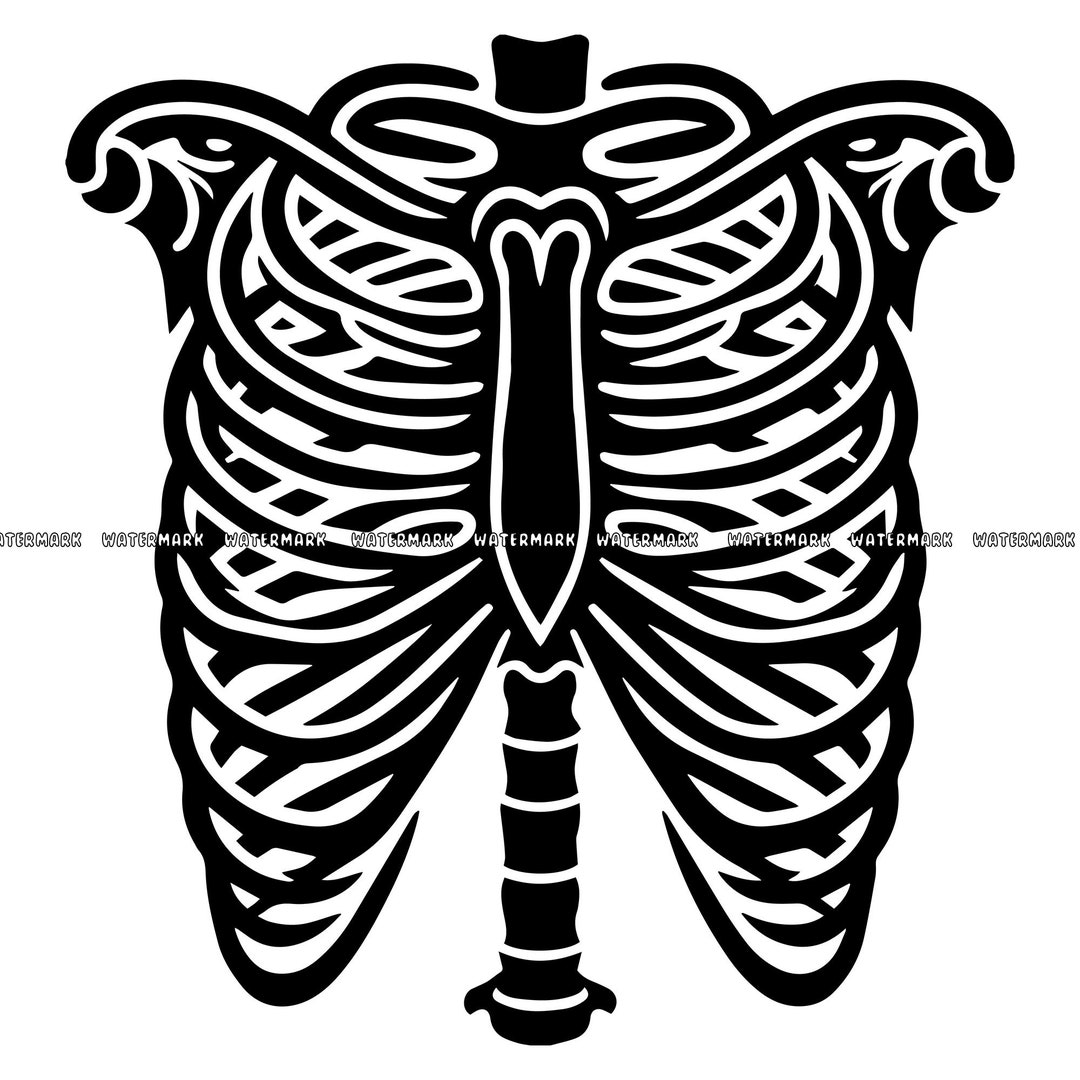 Ribs SVG, Ribs DXF, Ribs PNG, Ribs Cut File, Ribs Clipart, Ribs Digital ...