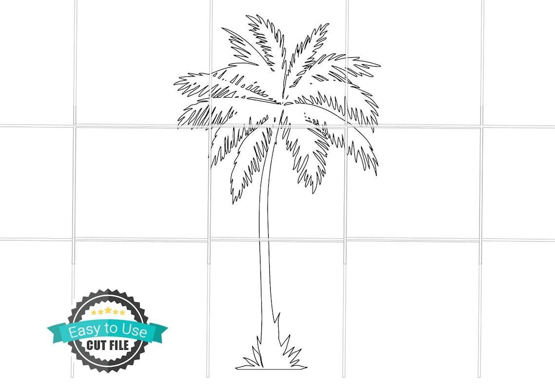 Palm Tree SVG Palm Tree DXF Palm Tree Clipart Palm Tree - Etsy New Zealand