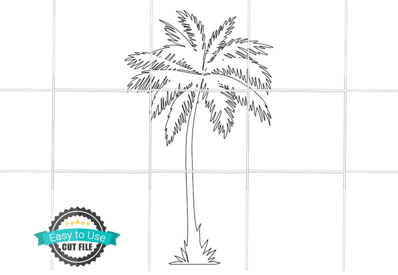 Palm Tree SVG Palm Tree DXF Palm Tree Clipart Palm Tree - Etsy