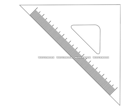 Triangle Protractor Clipart