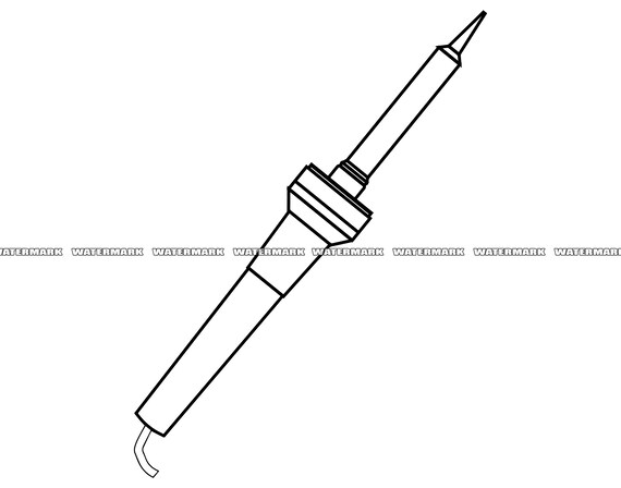 Soldering Iron Drawing