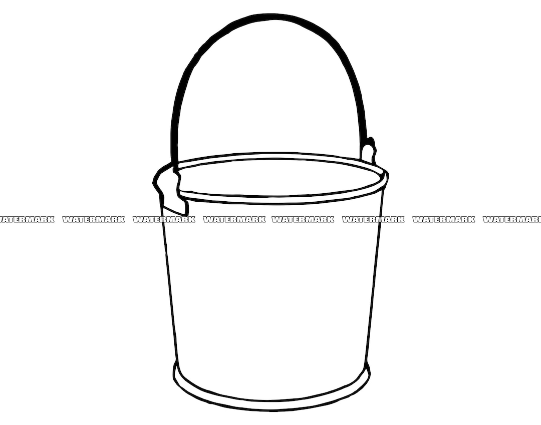 Bucket SVG, Bucket Cut File, Bucket DXF, Bucket PNG, Bucket Clipart ...