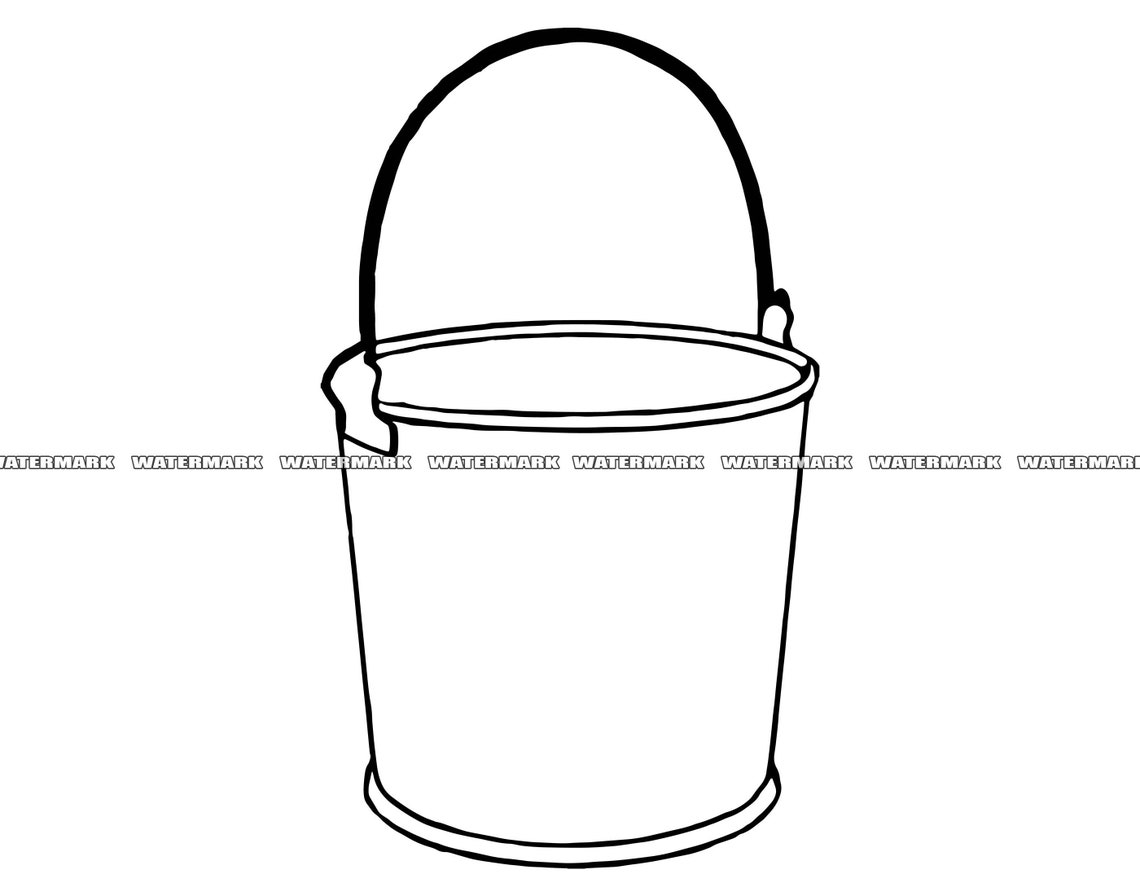 Bucket SVG, Bucket Cut File, Bucket DXF, Bucket PNG, Bucket Clipart ...