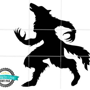 Werewolf SVG Werewolf Clipart Werewolf Files for Cricut Cut - Etsy