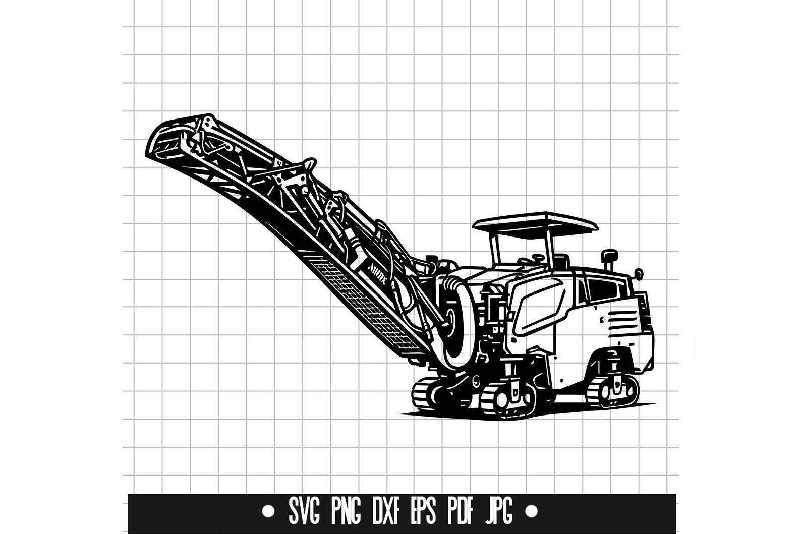 Asphalt Milling Svg, Road Milling Svg, Asphalt Cutter Svg, Heavy ...