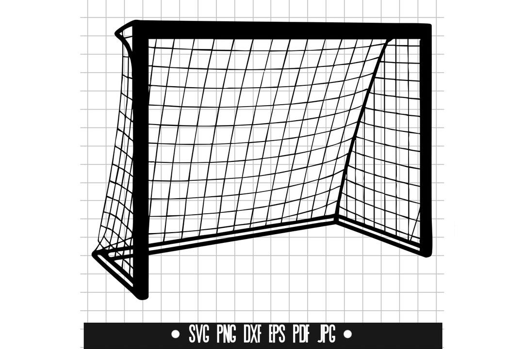 Soccer Goal SVG, Soccer Goal DXF, Soccer Goal PNG, Soccer Goal Cut File ...