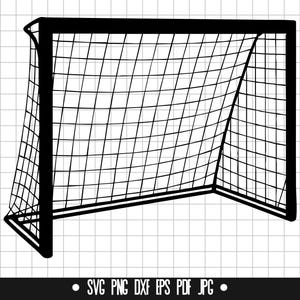 Soccer Goal SVG, Soccer Goal DXF, Soccer Goal PNG, Soccer Goal Cut File ...