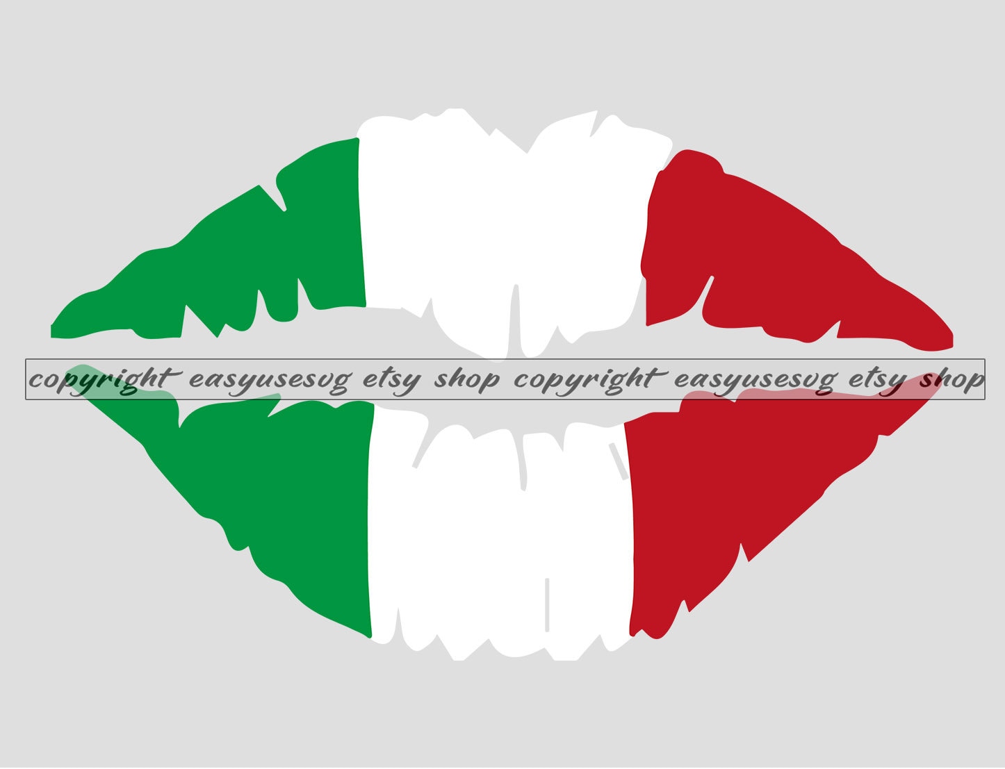 Lips Italy Flag Colors Design SVG SVG DXF Png Clipart Silhouette Cut ...