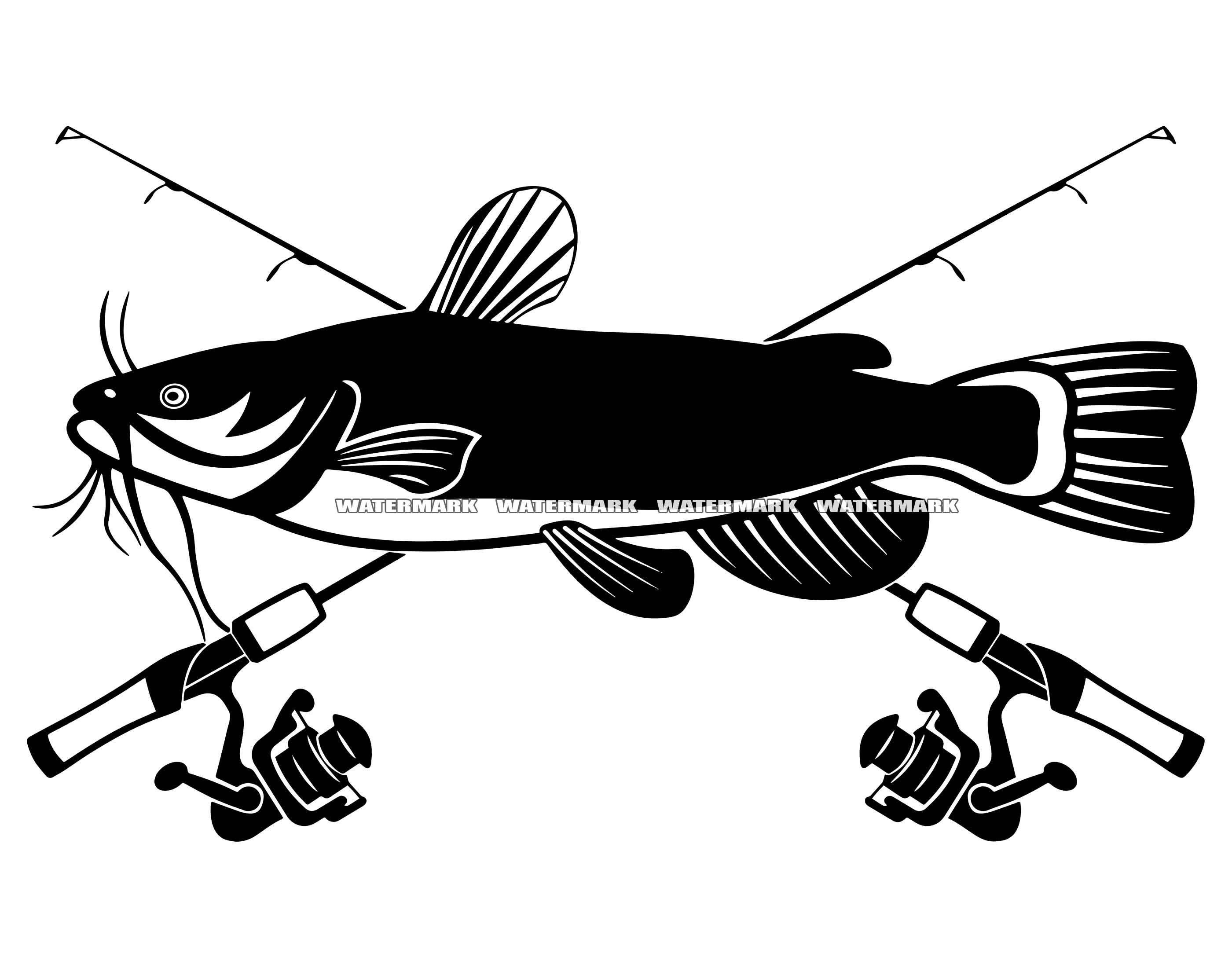 Fish Svg Catfish SVG 1 Catfish DXF Catfish PNG Catfish | Etsy New Zealand