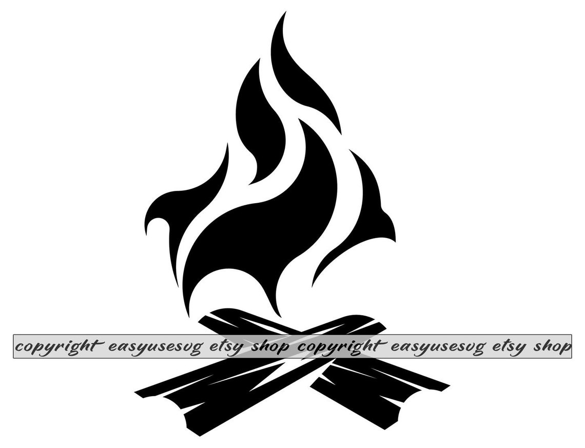 Campfire SVG 6 Bonefire SVG Campfire DXF Campfire Png - Etsy