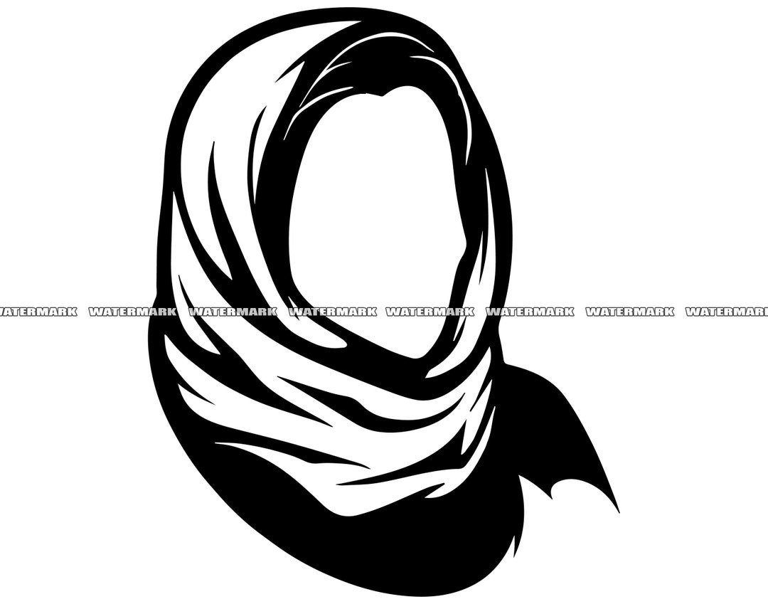 Hijab Girl SVG 2 Muslimah Islam Muslim Woman Islamic Fashion Hijabae ...