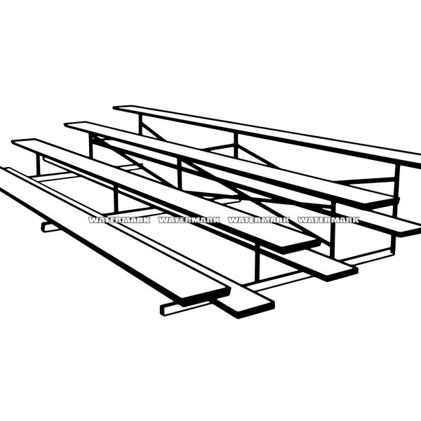 Bleachers Svg - Etsy