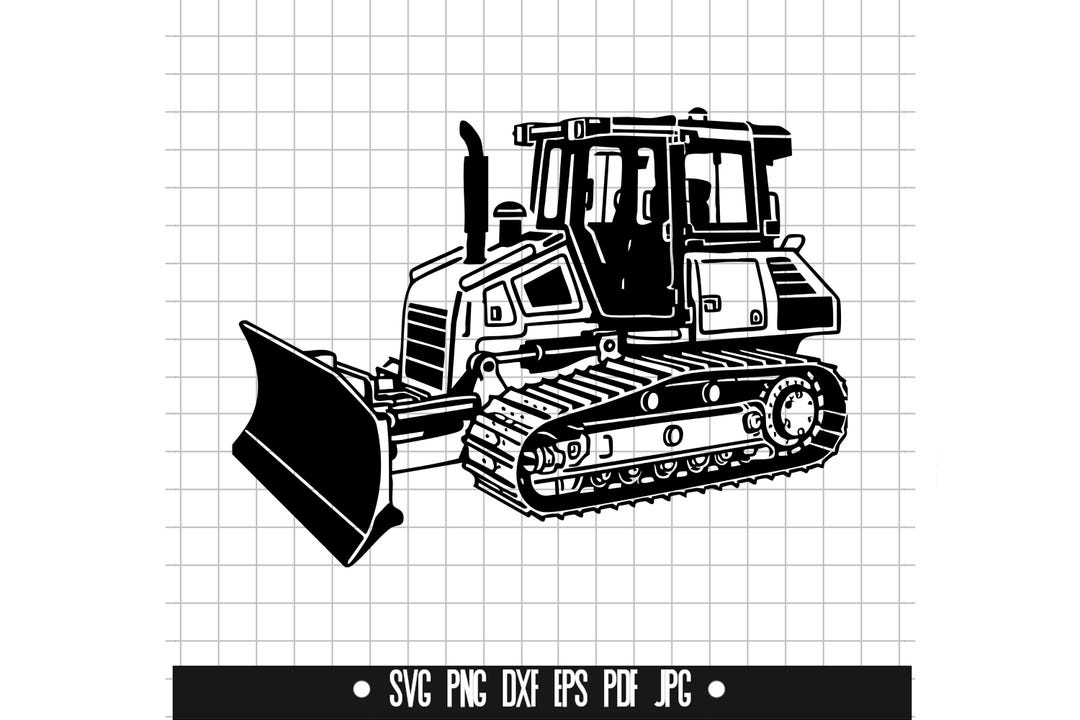 Crawler Dozer Svg, Bulldozer Svg, Construction Svg, Crawler Dozer Cut ...
