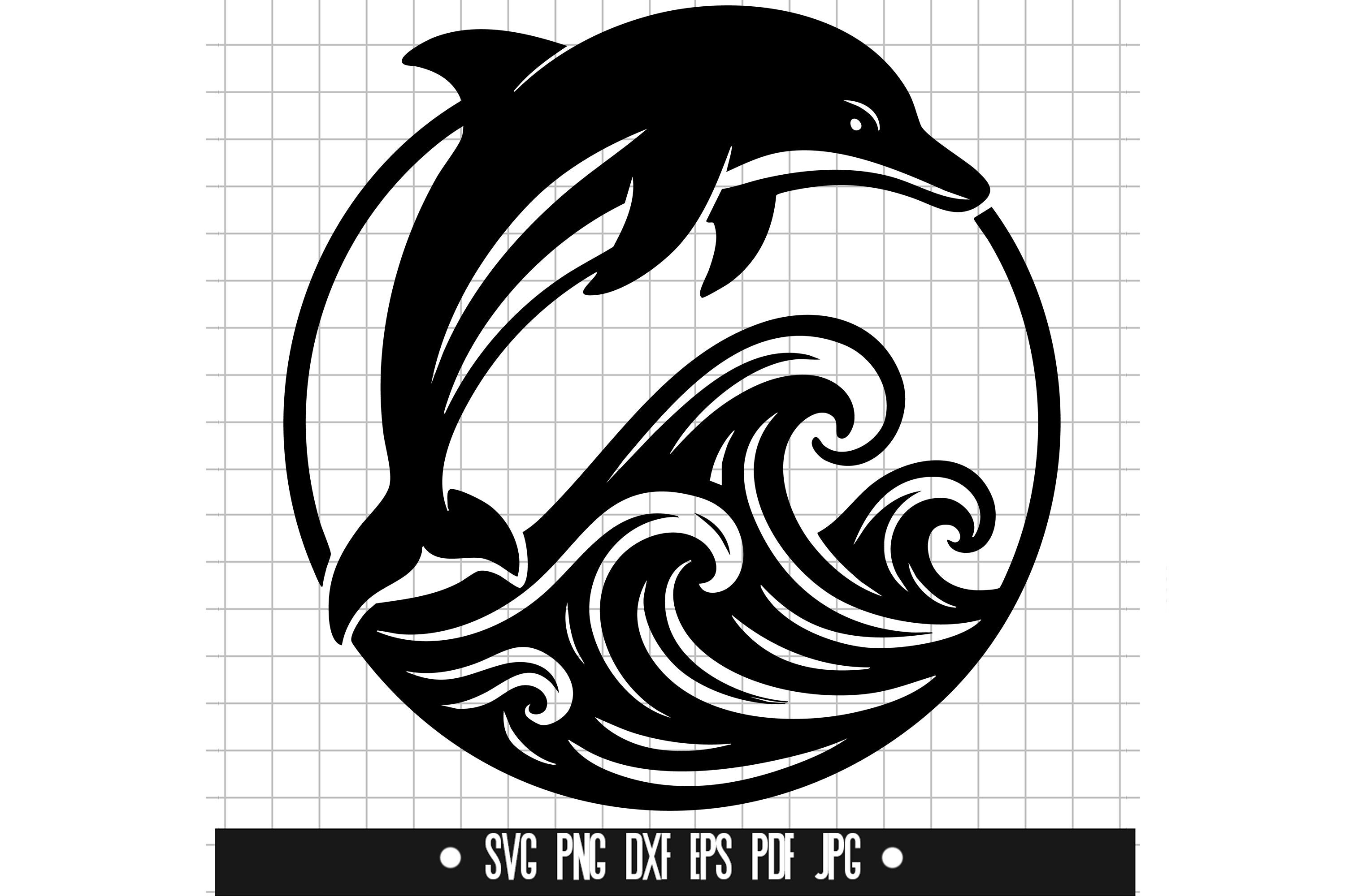 Dolphin Svg, Ocean Svg, Wave Svg, Sea Svg, Water Svg, Marine Svg ...