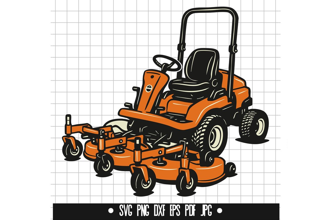 Lawn Mower SVG, Lawn Mower DXF, Lawn Mower PNG, Lawn Mower Cut File ...