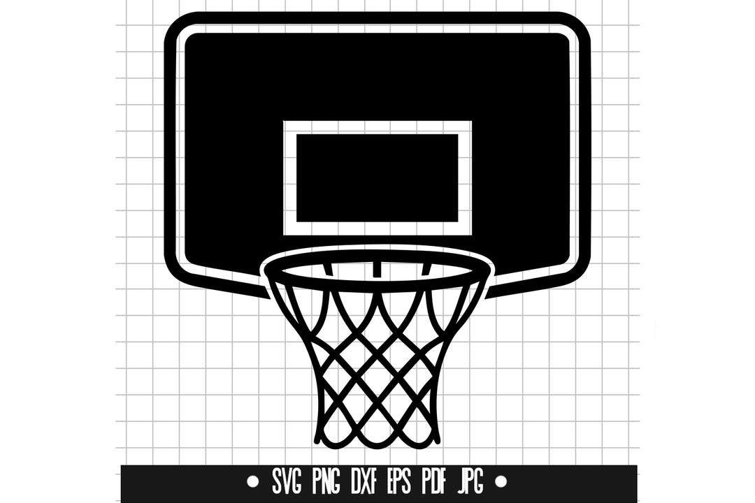 Basketball Hoop SVG, Basketball Hoop DXF, Basketball Hoop PNG, Hoop Cut ...